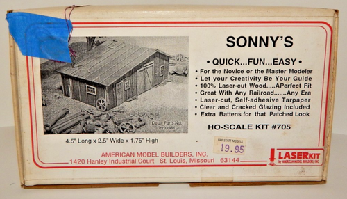 American Models HO #705 Sonny's Shack Building Kit NEW Craftsman Pre ...