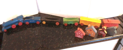 Vintage Wooden Rock Island IL Strombecker Collectible Wood 1940s Train ...