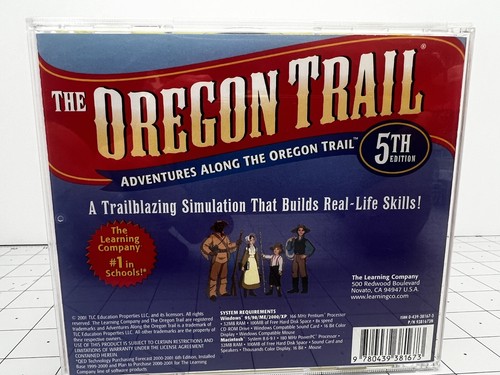 THE OREGON TRAIL: 5th EDITION Vintage PC CD-ROM Game The Learning ...