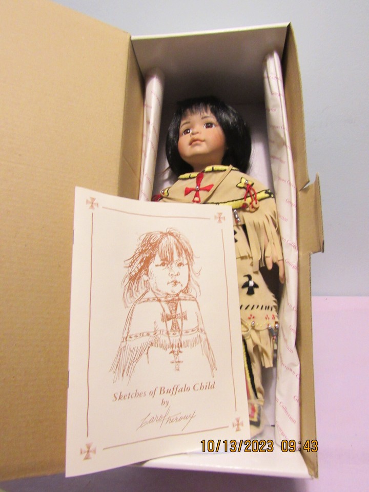 Georgetown Collection Buffalo Child Native American Porcelian Doll | eBay