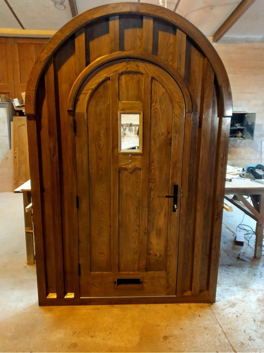Tudor Top Circle Front Door Tudor Style Doors | M S Oakes Joinery