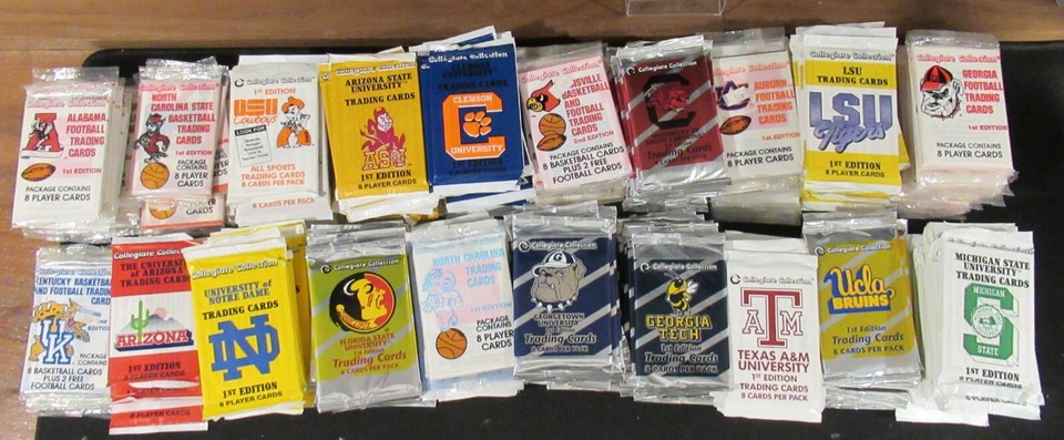 Lot of 100+ Vintage College cards in sealed packs NCAA | eBay