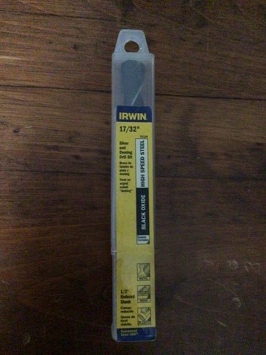 Irwin 17/32" Silver and Deming (S&D) Hss Fractional 1/2" Reduced Shank ...