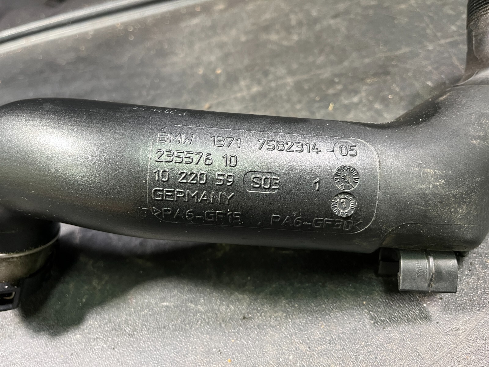 2011-2016 BMW N55 535I 640I 3.0L CHARGE INTERCOOLER AIR TRACT TUBE HOSE ...