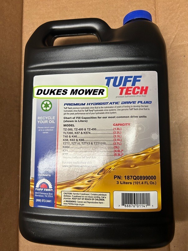Tuff Tech Hydraulic Oil Tuff Torq Hydrostatic Transmission Oil - 5W50 ...