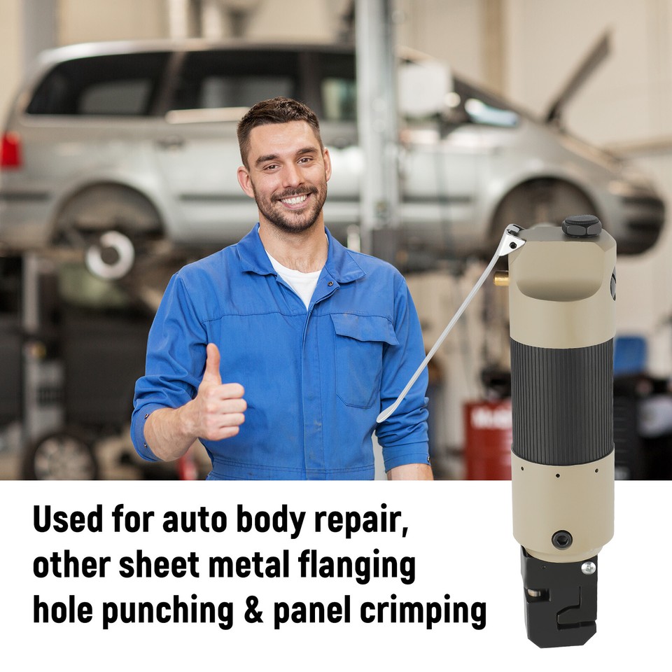 Air Panel Flange Punch Tool Powered Air Welding Sheet Metal Puncher 3/ ...