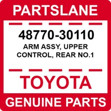 48770-30090 Toyota Arm ASSY Upper Control Rear No.1 4877030090 Genuine ...
