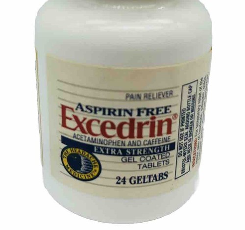Vintage 1995 Empty Bottle Excedrin Extra Strength Pain Reliever Tablets ...