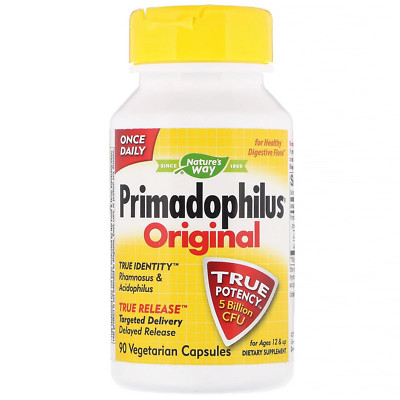 Nature's Way, Primadophilus, Original, Ages 12 & Up, 5 Billion CFU, 90 ...