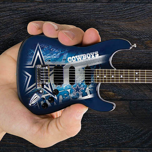 Woodrow Guitars NFL 10 Inch Mini Guitar Collectible Dallas Cowboys for ...