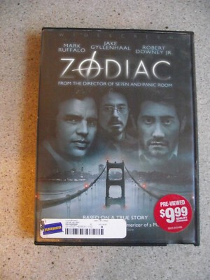 Zodiac (DVD 2007 WS) Jake Gyllenhaal, Robert Downey Jr., Chloé Sevigny ...