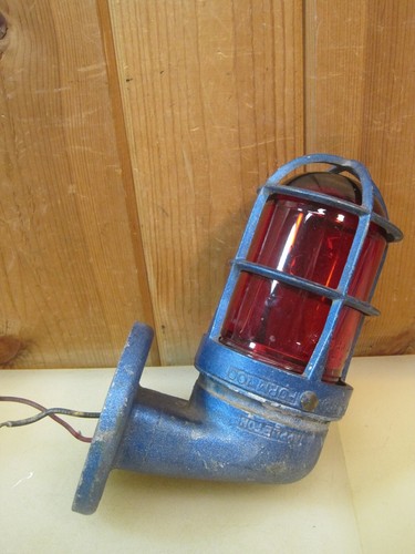 Vintage Appleton Form 100 Industrial Explosion Proof Red Light Fixture ...