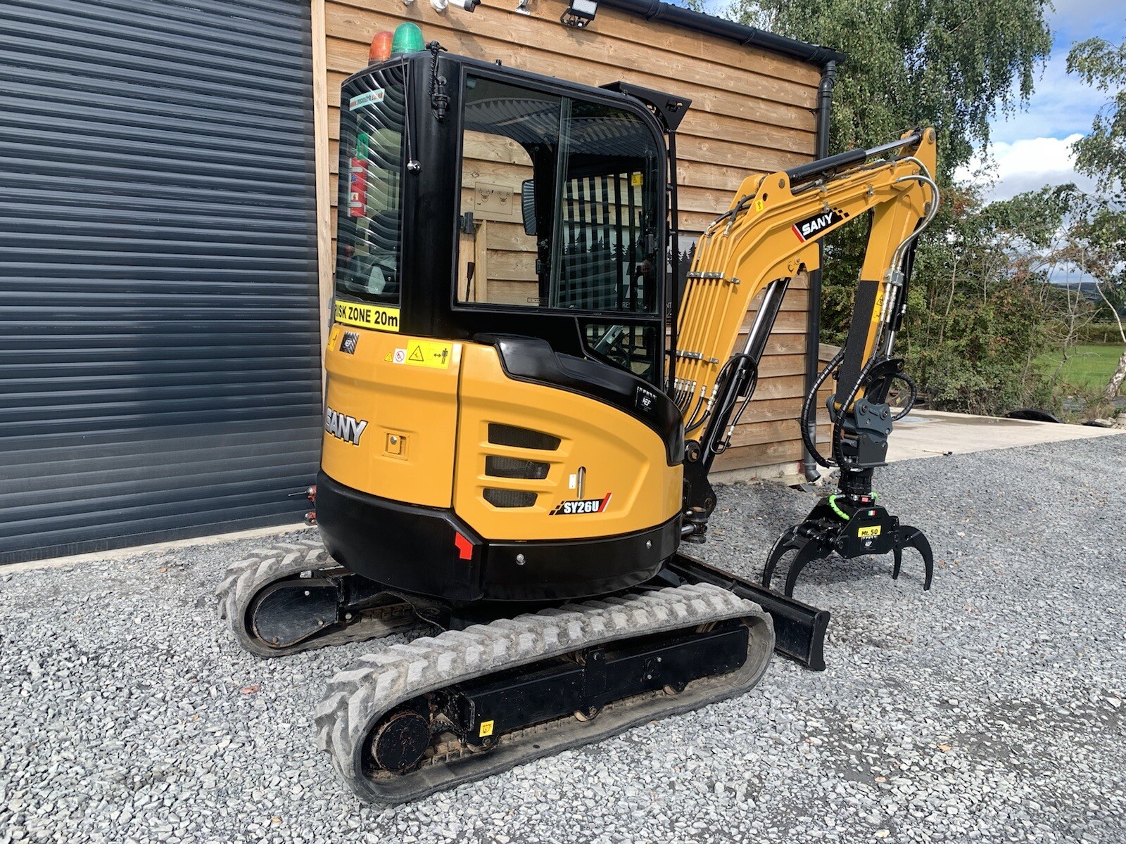 SOLD! Sany SY26 ARB Digger 2.6 Ton Excavator With Log Grapple | eBay UK