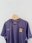 Nike England 2024 Away Soccer Jersey Shirt Purple Gold Men's Size M | eBay
