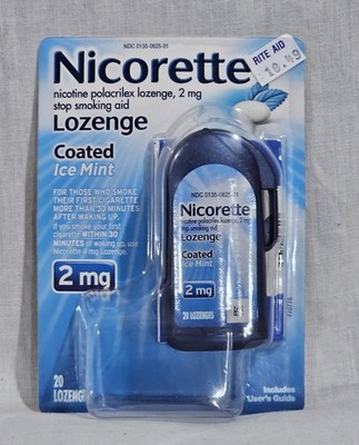 NEW SEALED Nicorette 2mg Ice Mint 20 Count Lozenges Exp. 06/2027 | eBay