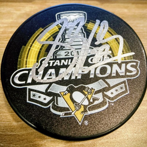 Sydney Crosby Autographed Penguins Logo Puck Auto Pens with COA | eBay