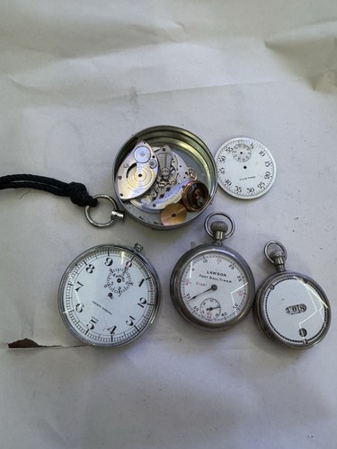 Lot Of Antique Pocket Watch Style Stop Watches And Counters | eBay