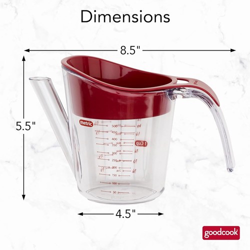 Good Cook 2 Cup Fat Separator With Stopper And Strainer For Gravy | eBay