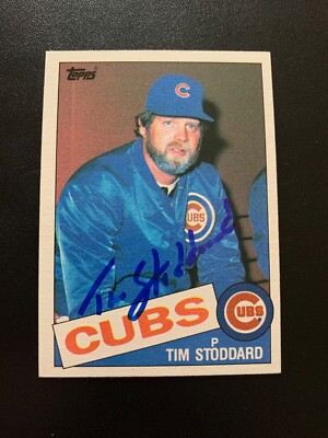 Tim Stoddard Signed 1985 Topps #693 Card Chicago Cubs Autograph COA | eBay