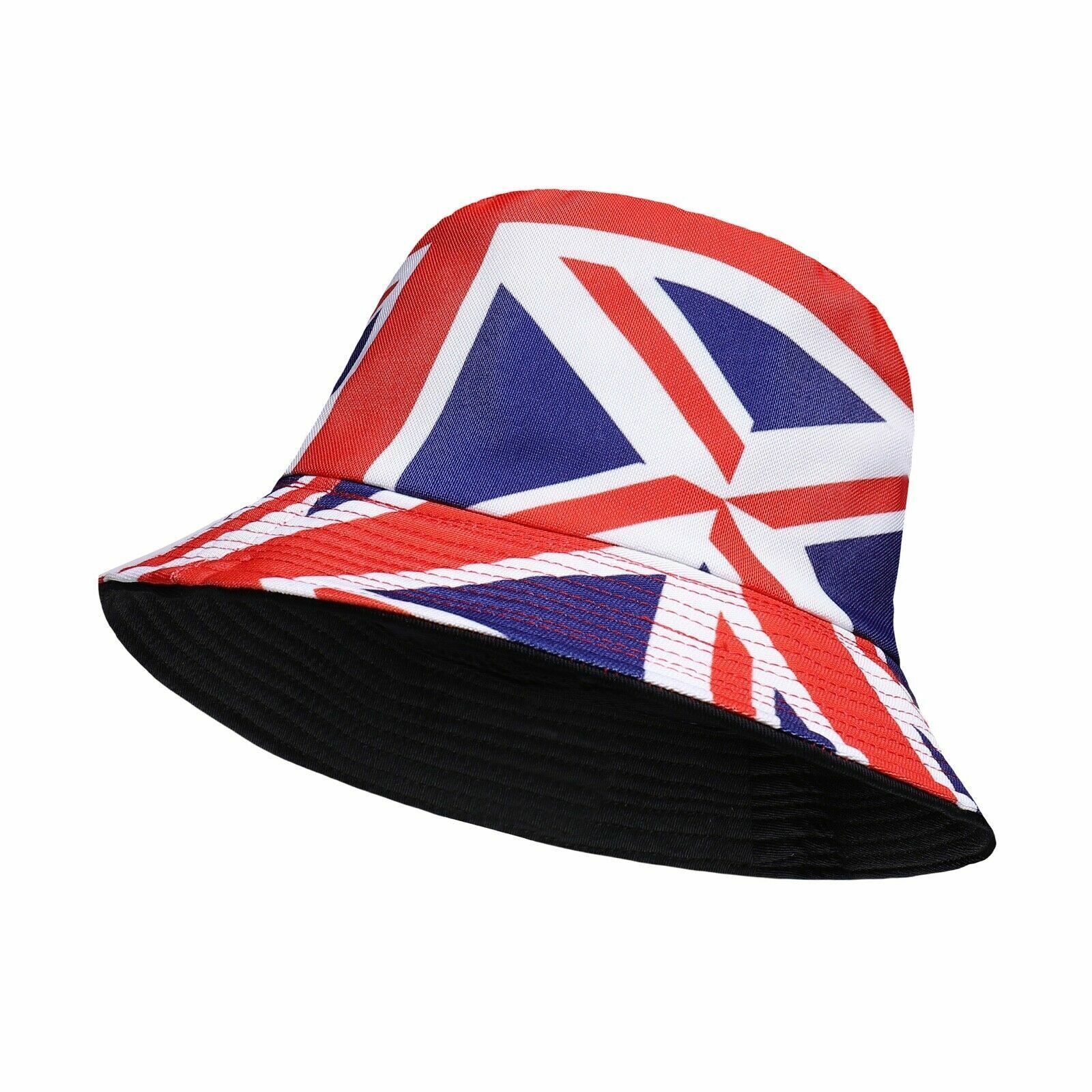 Mens Trilby Hats UK Unisex Union Jack UK Flag Lining Band GB Trilby Hat ...