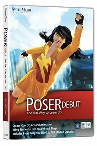 Poser Debut 3D Art And Animation Creation Software Smith Micro PC Mac ...