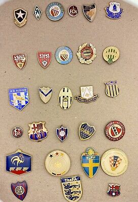 Soccer clubs Pins pinback brooch Serie A LaLiga Bundesliga EPL Football ...