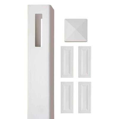 Wexford 5in.x5in.x8ft.White Vinyl Fence Post Kit | eBay