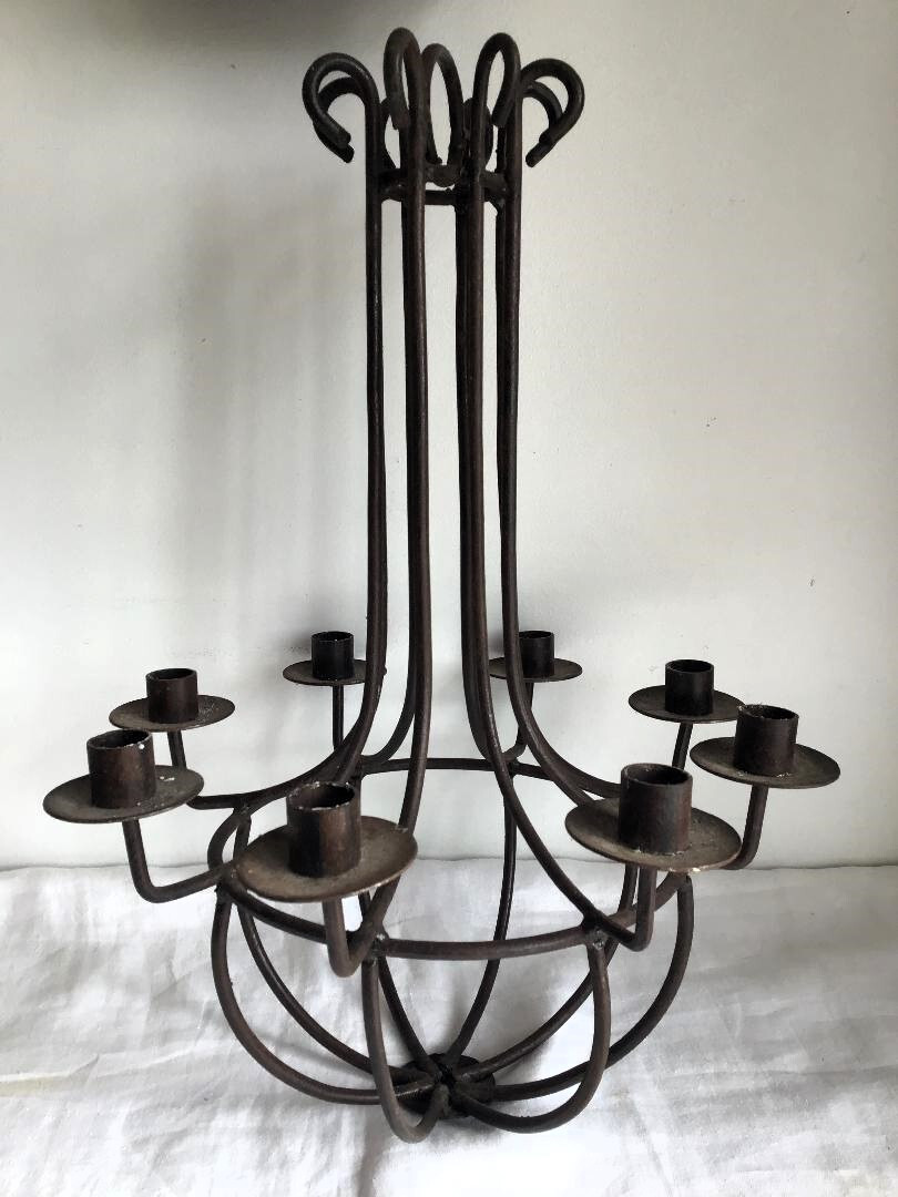 Rustic Wrought Iron Light Fixture