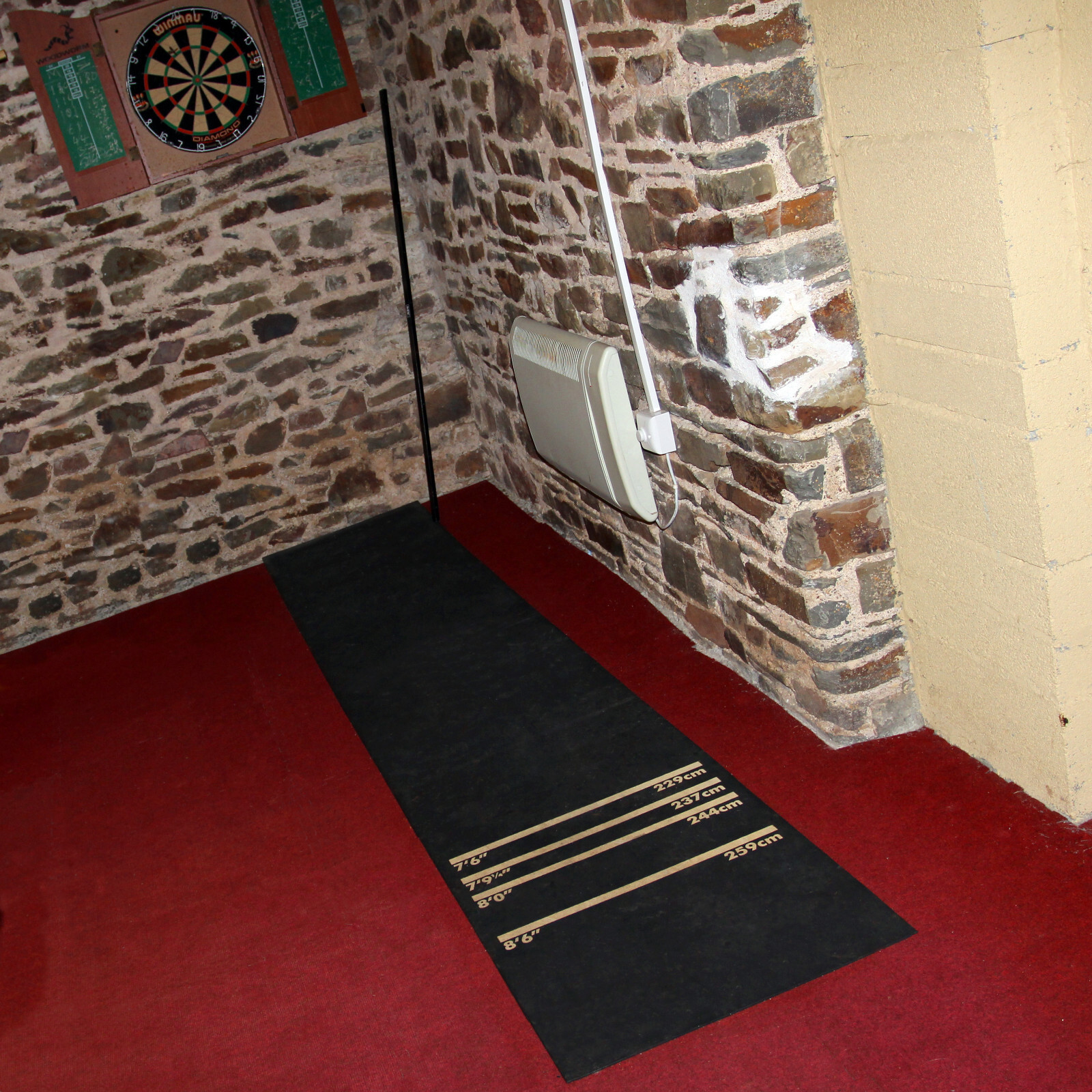Darts Mat Rubber Professional Heavy Duty Pub Club Home Oche Non-Slip 4 ...