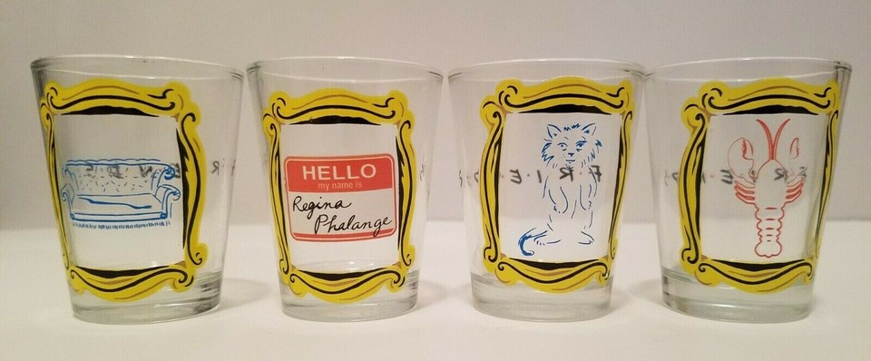 Friends Popular TV Series Shot Glasses. Set of 4. 1.5 oz. (44 ml ...