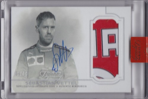 2020 Topps DYNASTY Formula 1 SEBASTIAN VETTEL Ferrari Logo Patch Auto ...