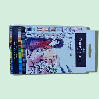 Faber-Castell 164618 - Goldfaber Aqua Dual Marker, Pinselspitze ...