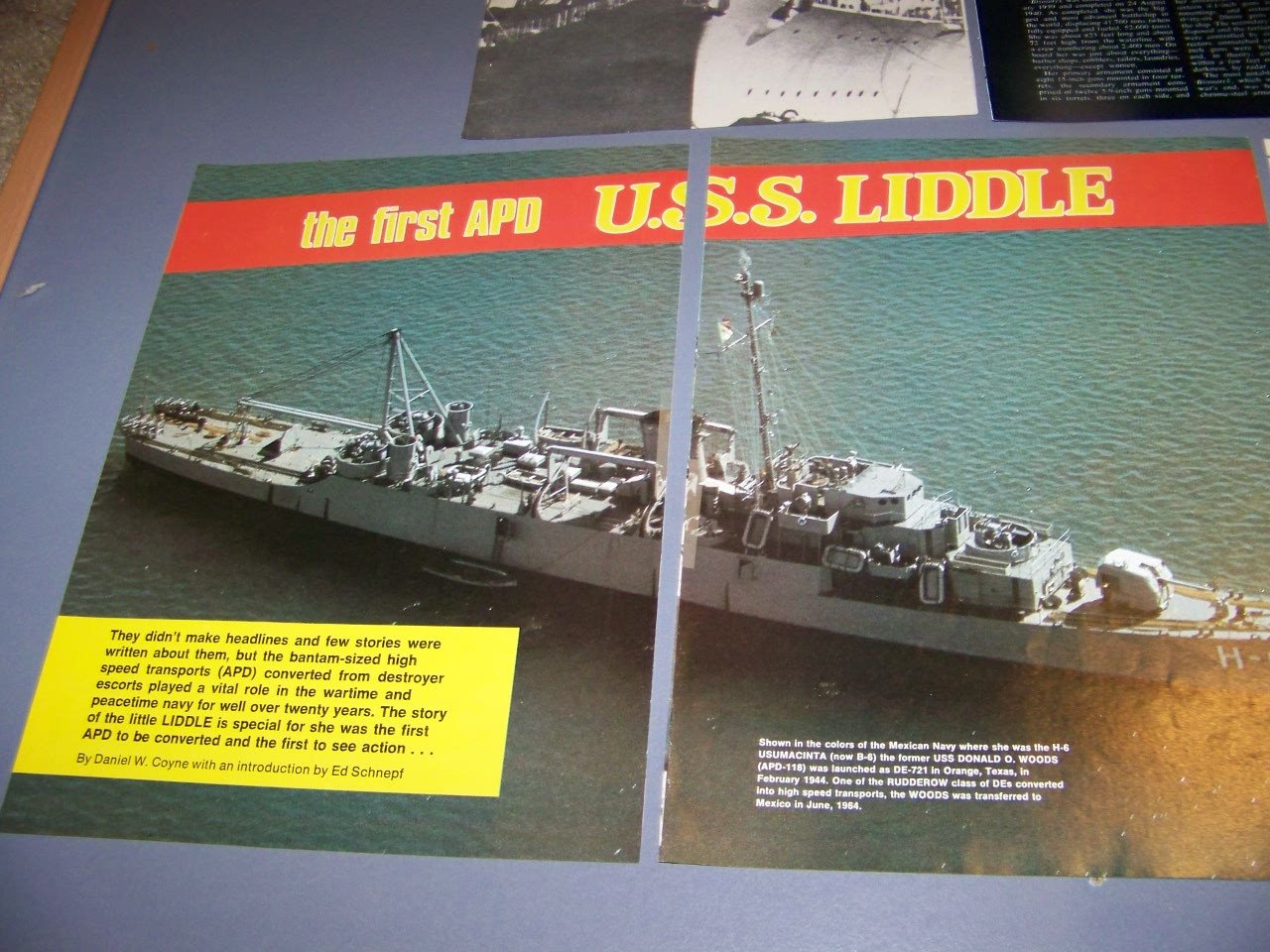 GERMAN BISMARCK "UNSINKABLE" & USS LIDDLE..HISTORY/PHOTOS/DETAILS..RARE ...