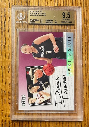 2004 Sage Hit Diana Taurasi Rookie BGS 9.5 Gem Mint UConn #1 RC | eBay