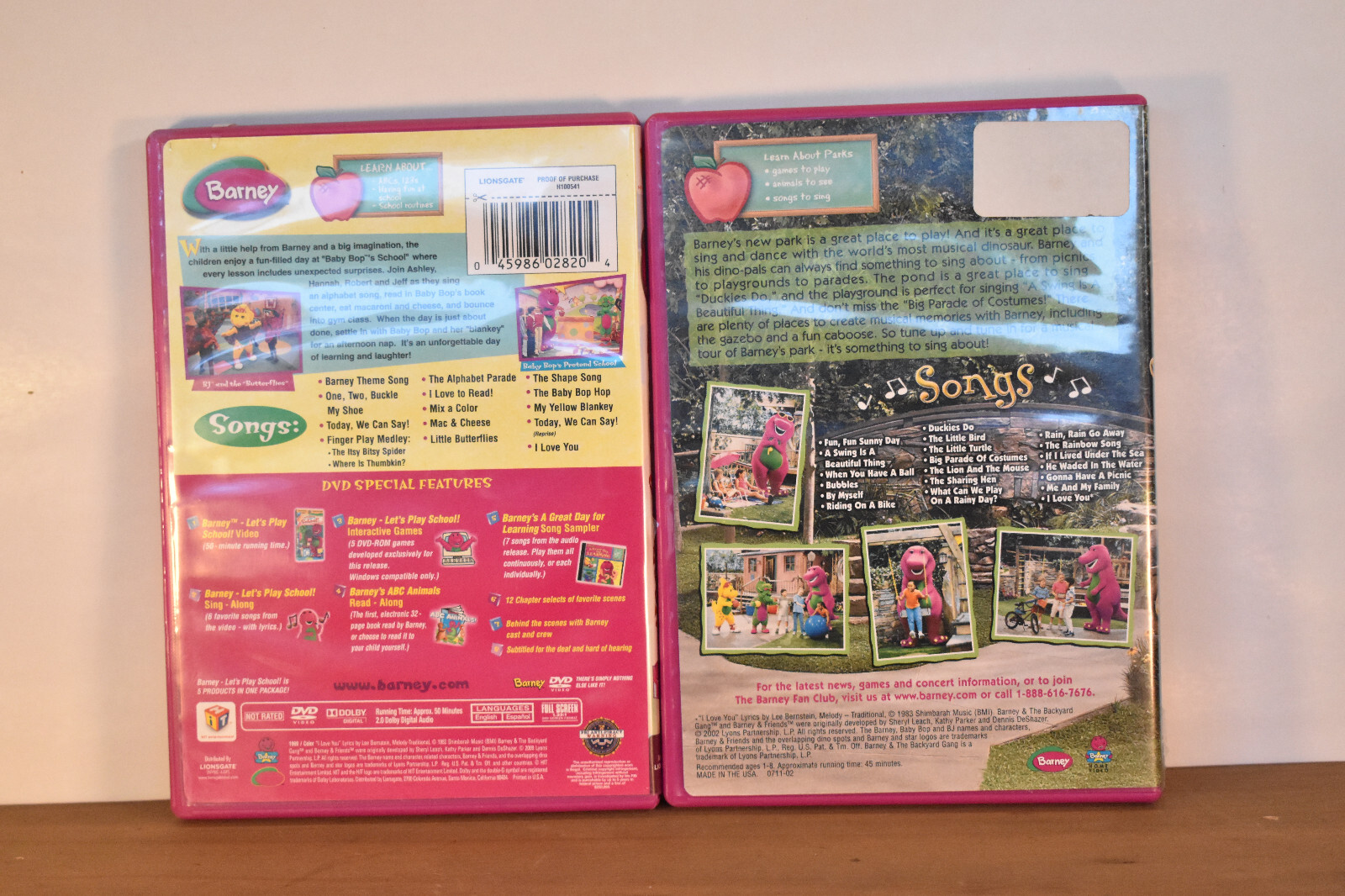 Lot Of 4 Barney DVD 5 Discs | eBay