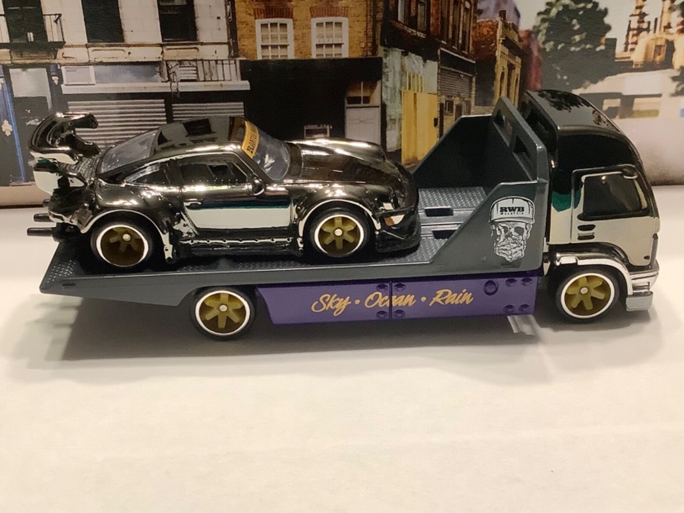 HOT WHEELS CUSTOM SUPER CHASE CHROME OR GOLD RWB PORSCHE 930 & AERO ...