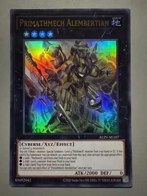 YUGIOH PRIMATHMECH ALEMBERTIAN ASIA ENGLISH EDITION ALIN-AE107 ULTRA ...