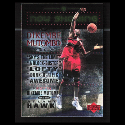 Dikembe Mutombo #NS1 1999-00 Upper Deck Now Showing Atlanta Hawks ...