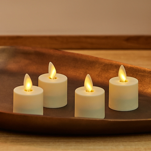 ⚡️ Luminara Flameless Ivory Tea Light Candles (Set of 4) NEW ⚡️ | eBay