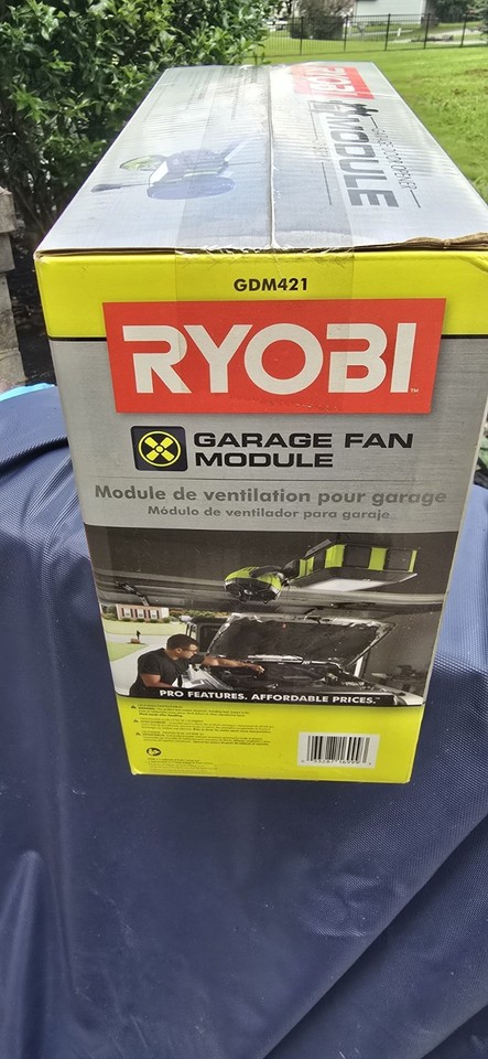 NEW IN BOX Ryobi GDM421 Ryobi Garage Door Opener Fan. | eBay