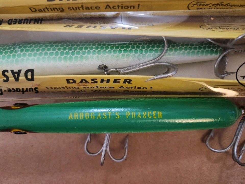 Vintage Fred Arbogast Wood Dasher Lures Lot | eBay