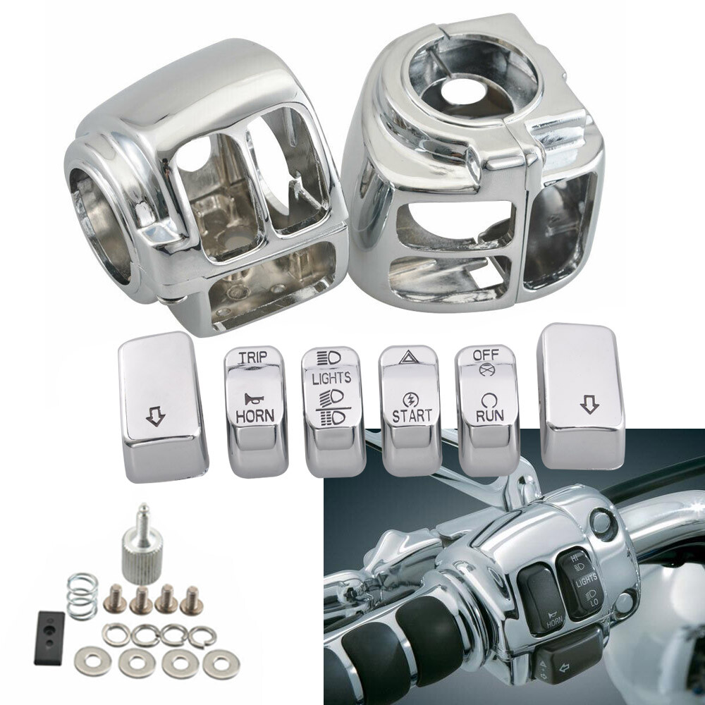 Motorcycle Chrome Control Switch Assembly CHROME VINTAGE CONTROL