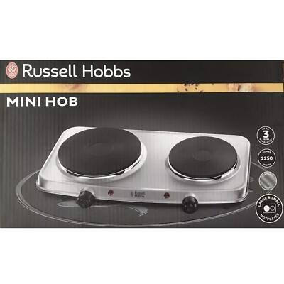 Russell Hobbs 15199 Mini Hob Twin Hot Plate│Stainless Steel│Portable ...