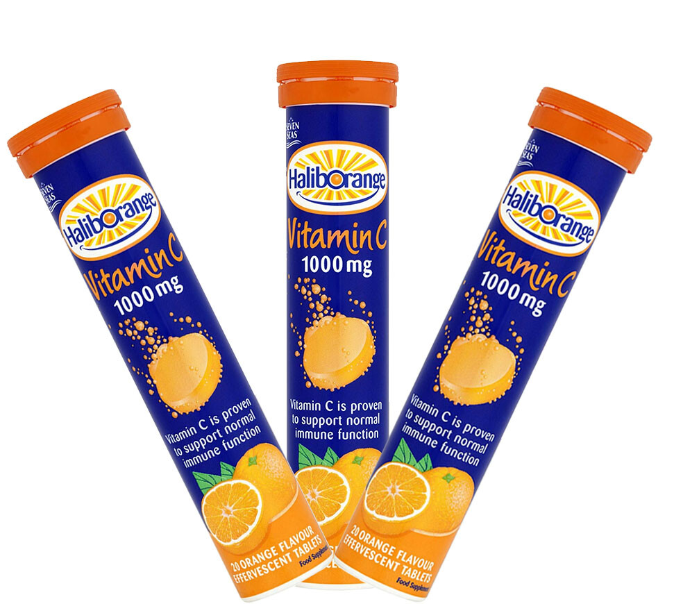6x Haliborange Vitamin C 1000mg 20 Orange Flavour Tablets for sale ...