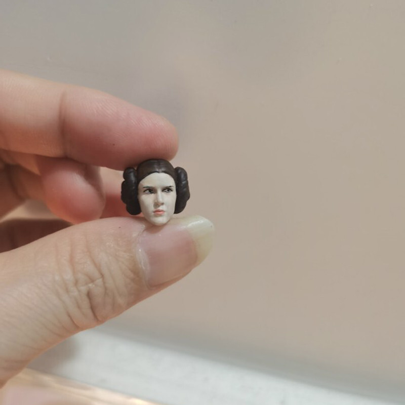 Painted 1/18 Scale Soldiers Squint Princess Leia Head Sculpt Fit 3.75 ...