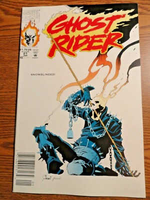Ghost Rider #21 Rare Newsstand Key 1st Michael Badilino Vengeance D ...