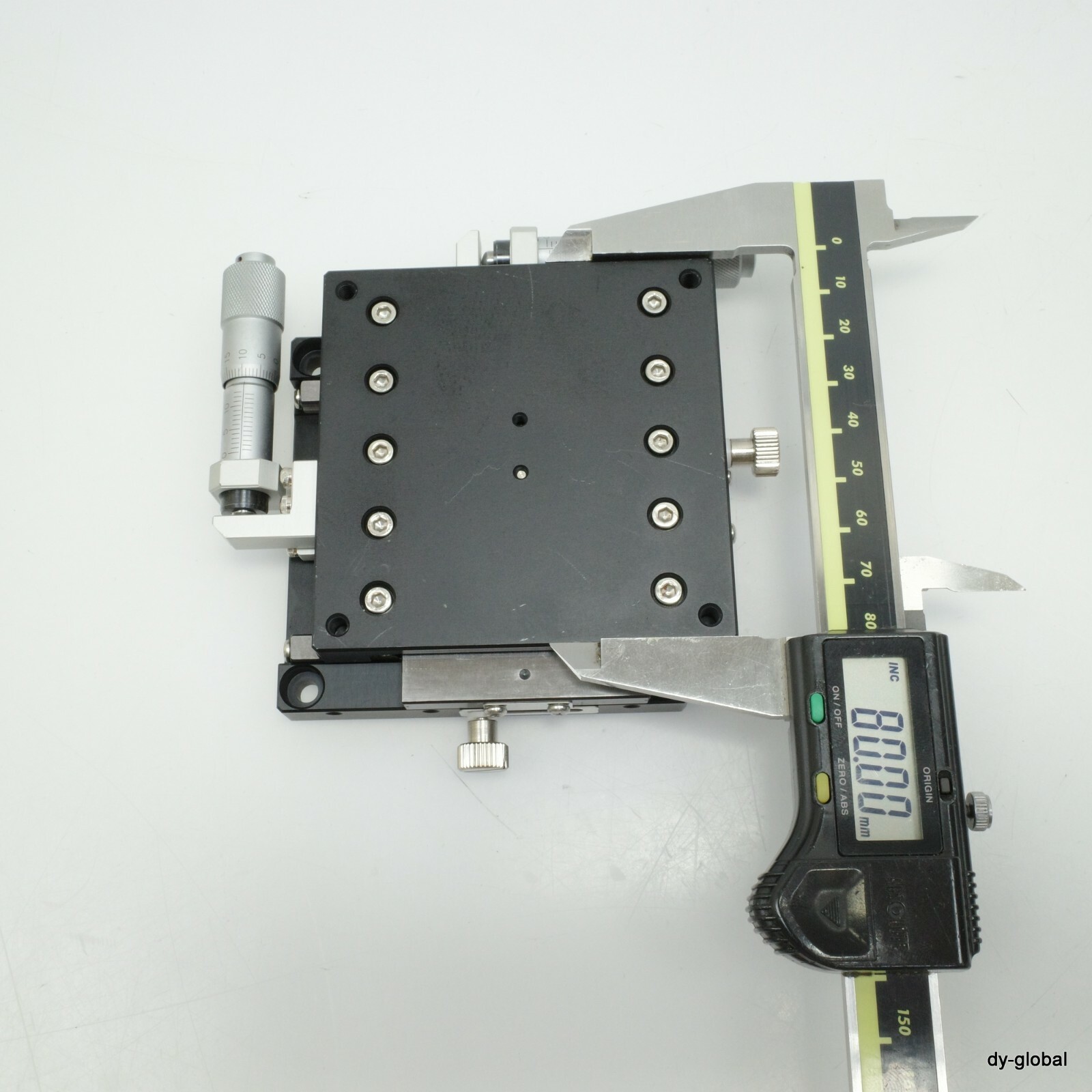 Precise Low profile Micrometer Used XY Stage 80x80x22 8.5mm strok STA-I ...