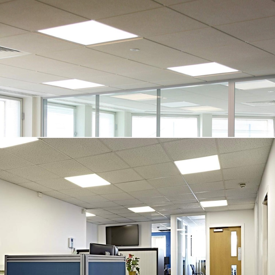 2x2 LED Flat Panel Light,45W 5000K Recessed Edge-Lit Drop Ceiling ...