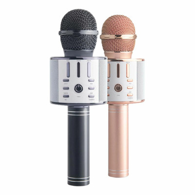 IJoy 2-Pack Duet Karaoke True Wireless Microphone (Pink Gold And Black ...