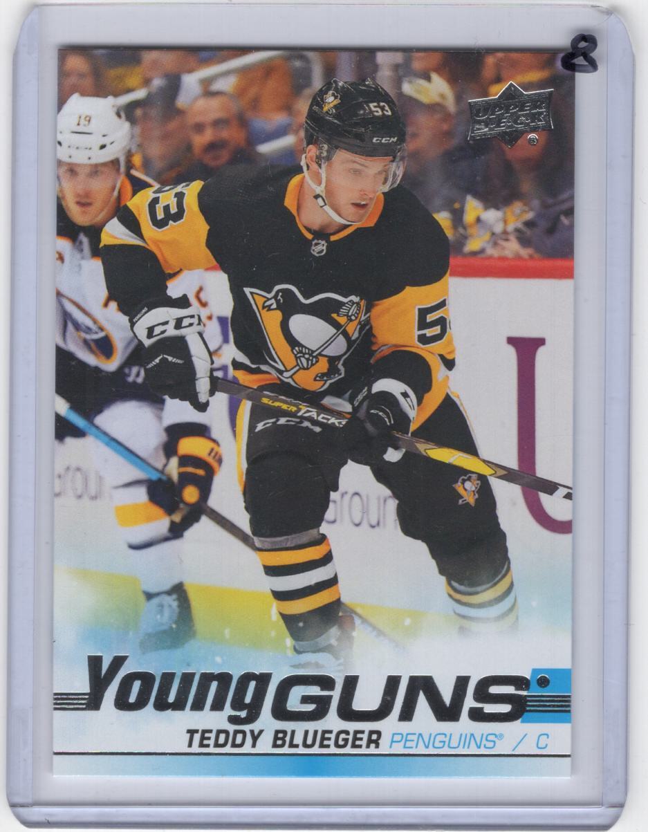2019-20 Upper Deck Series 1 Teddy Blueger Young Guns | eBay